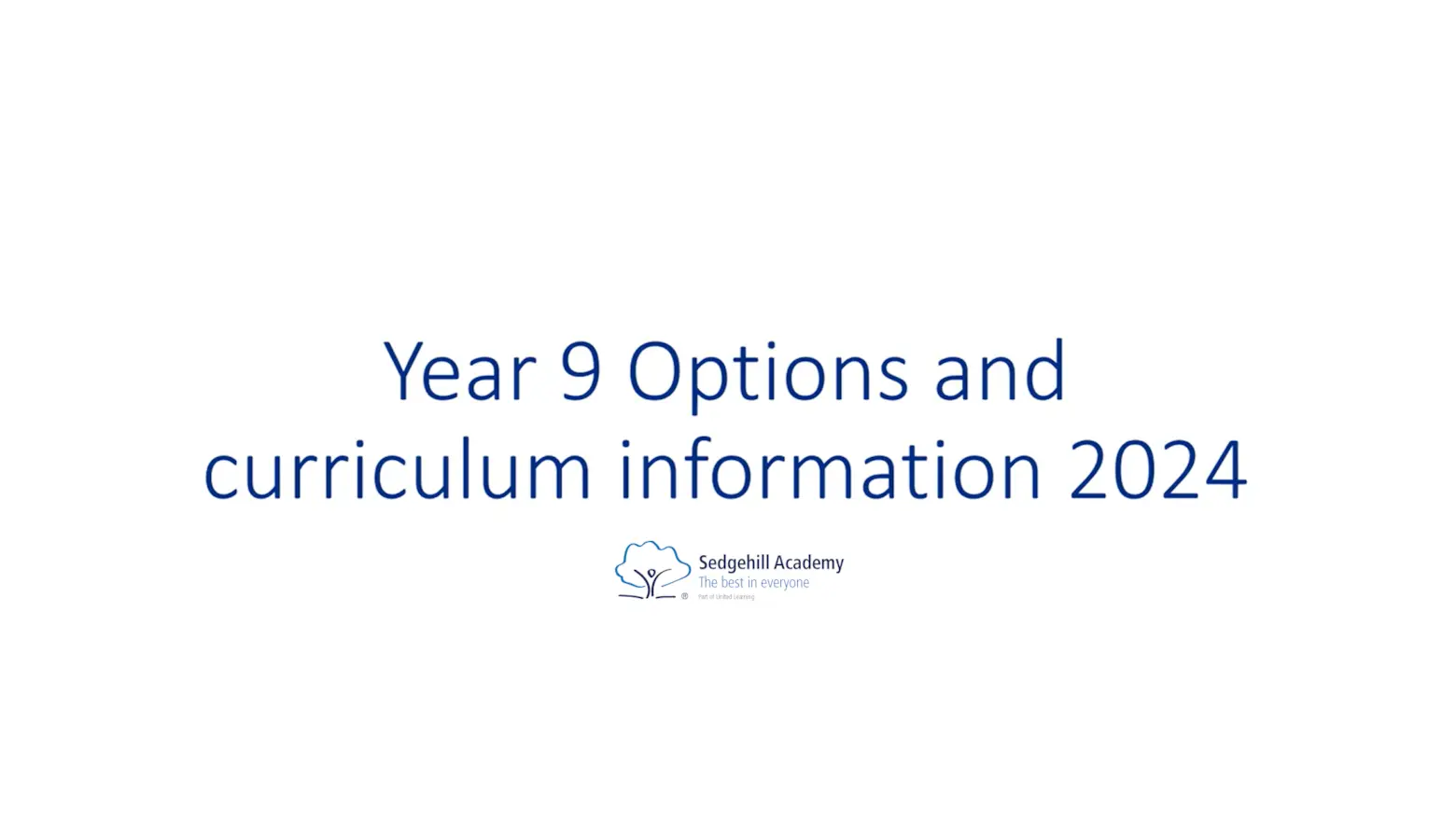 Year 9 GCSE Options 2024